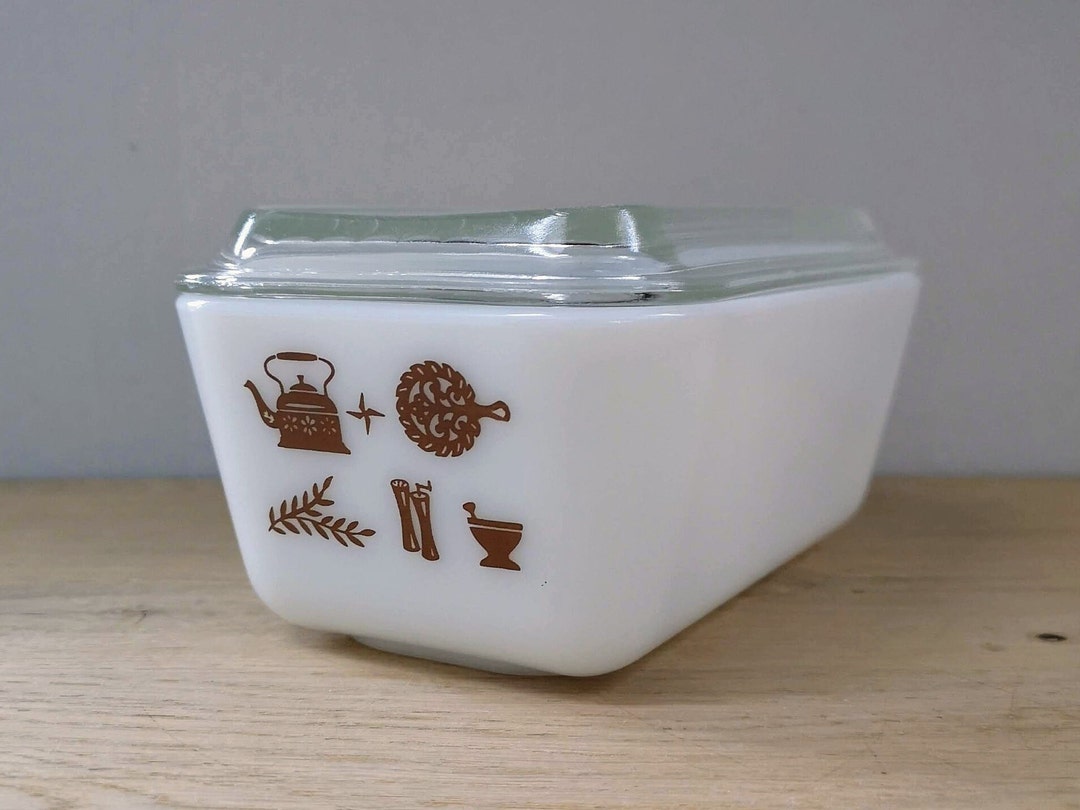 1960s Early PYREX Refrigerator Tray With Lid Collectible Vintage Pyrex ...