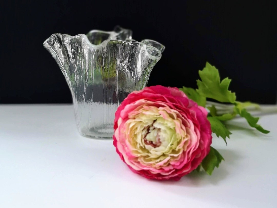 1980's Muurla Design Handkerchief Vase Scandinavian Pleated Vase Made ...