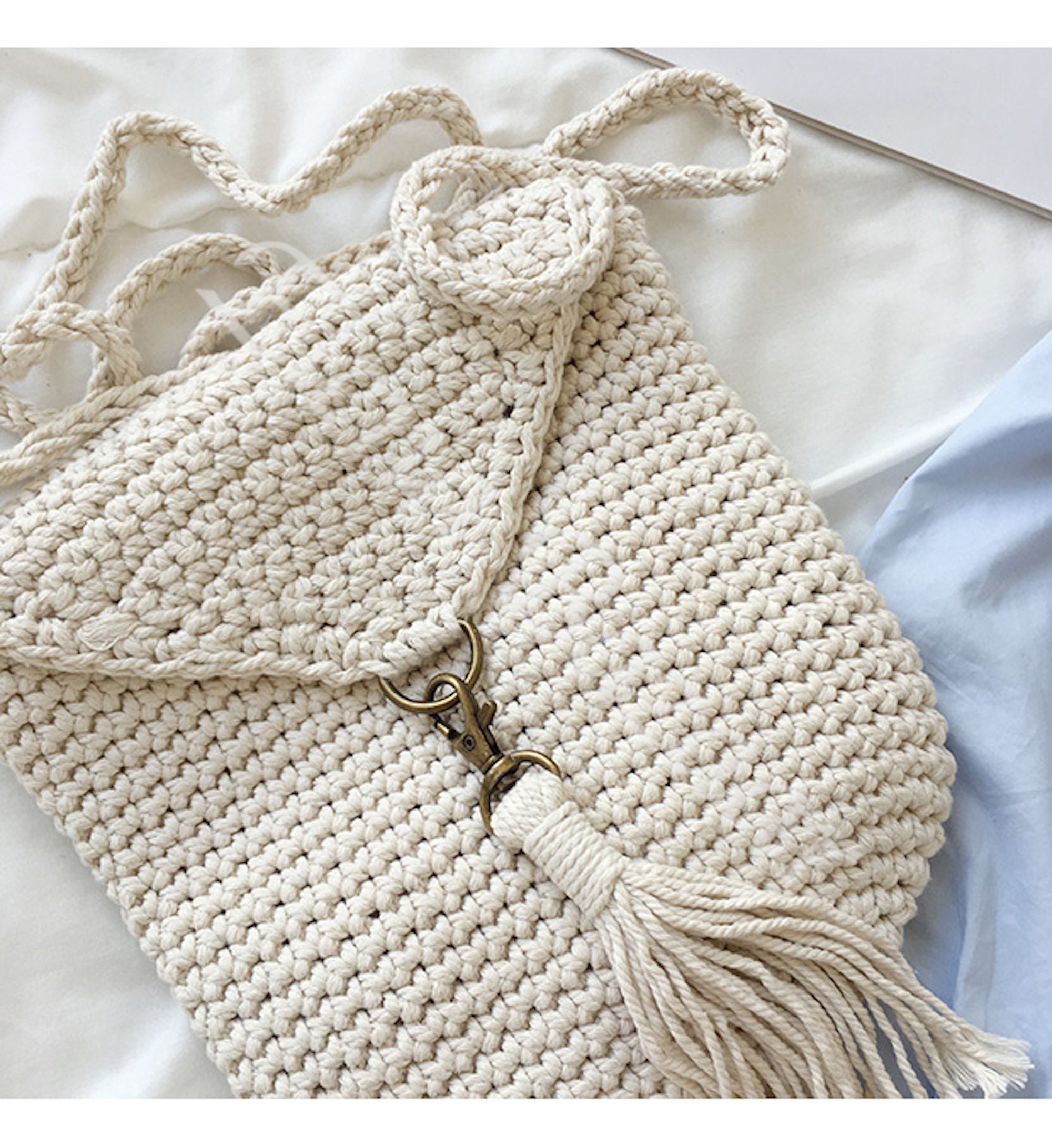 Handmade Crochet Mini Purse With Tassel Hand Woven Crossbody - Etsy