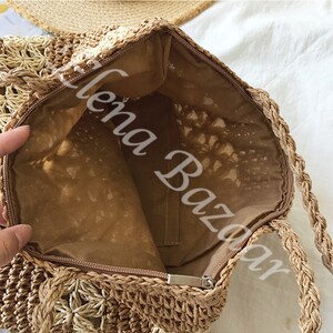 Women's Straw Weave Tote Bag, Hand Woven, Fashion Casual Bag, Gift for ...