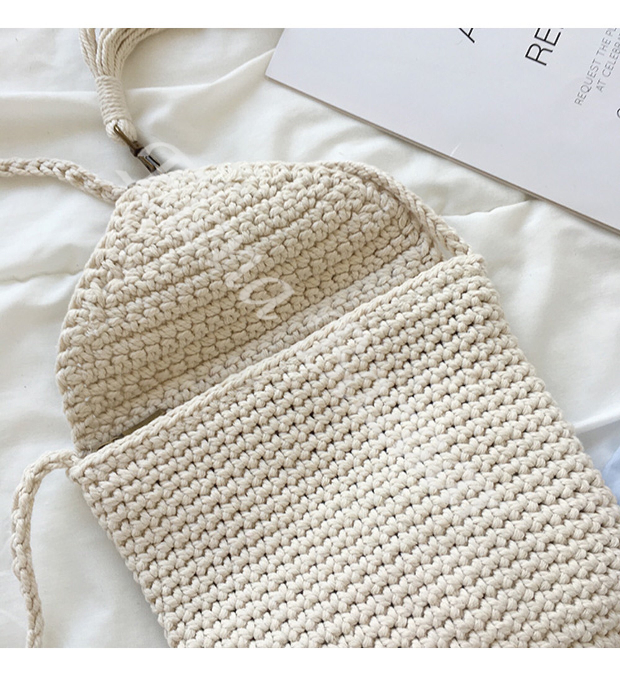 Handmade Crochet Mini Purse With Tassel Hand Woven Crossbody - Etsy