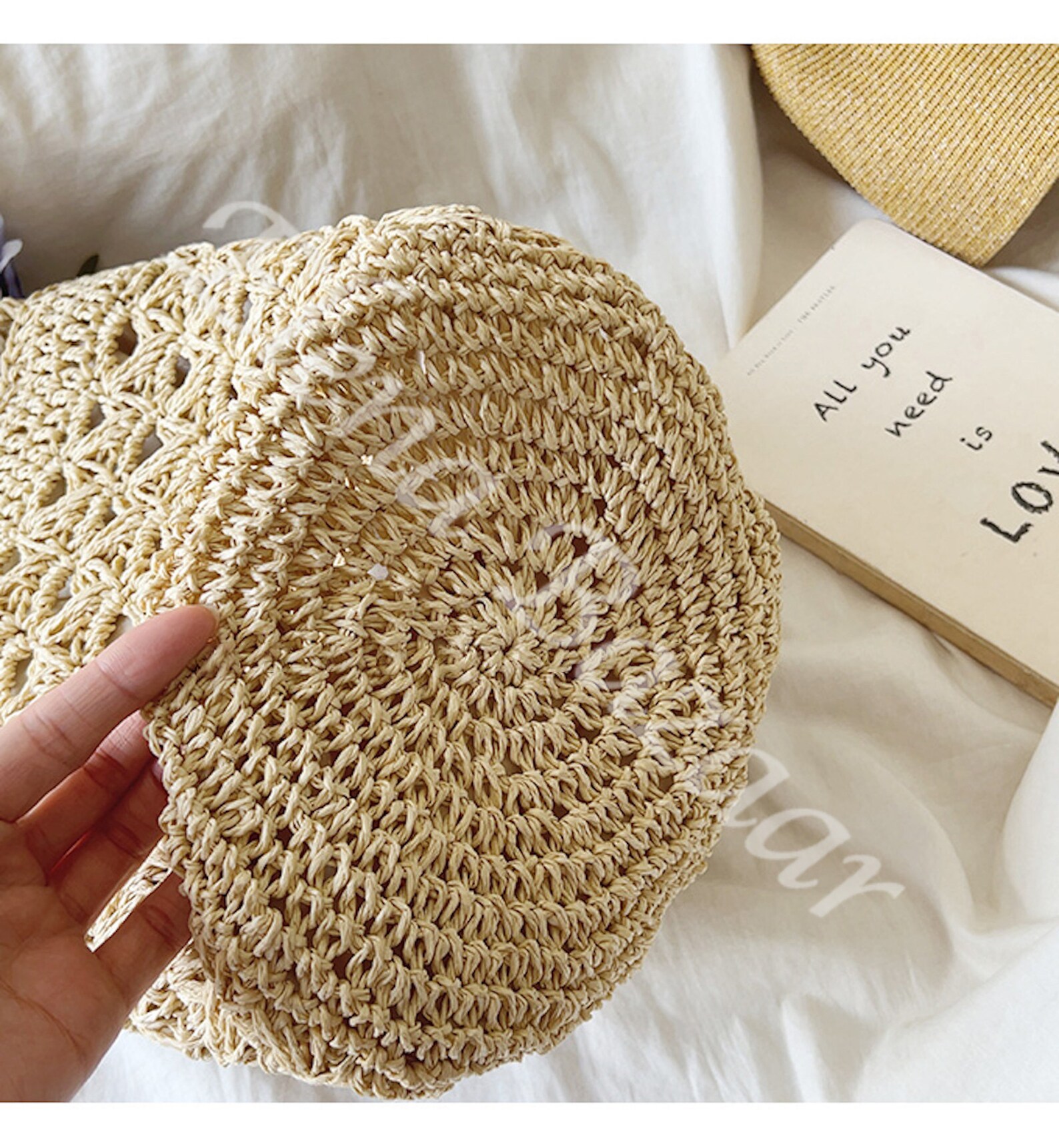 Women's Straw Weave Bucket Bag Hand Woven Bucket Bag - Etsy