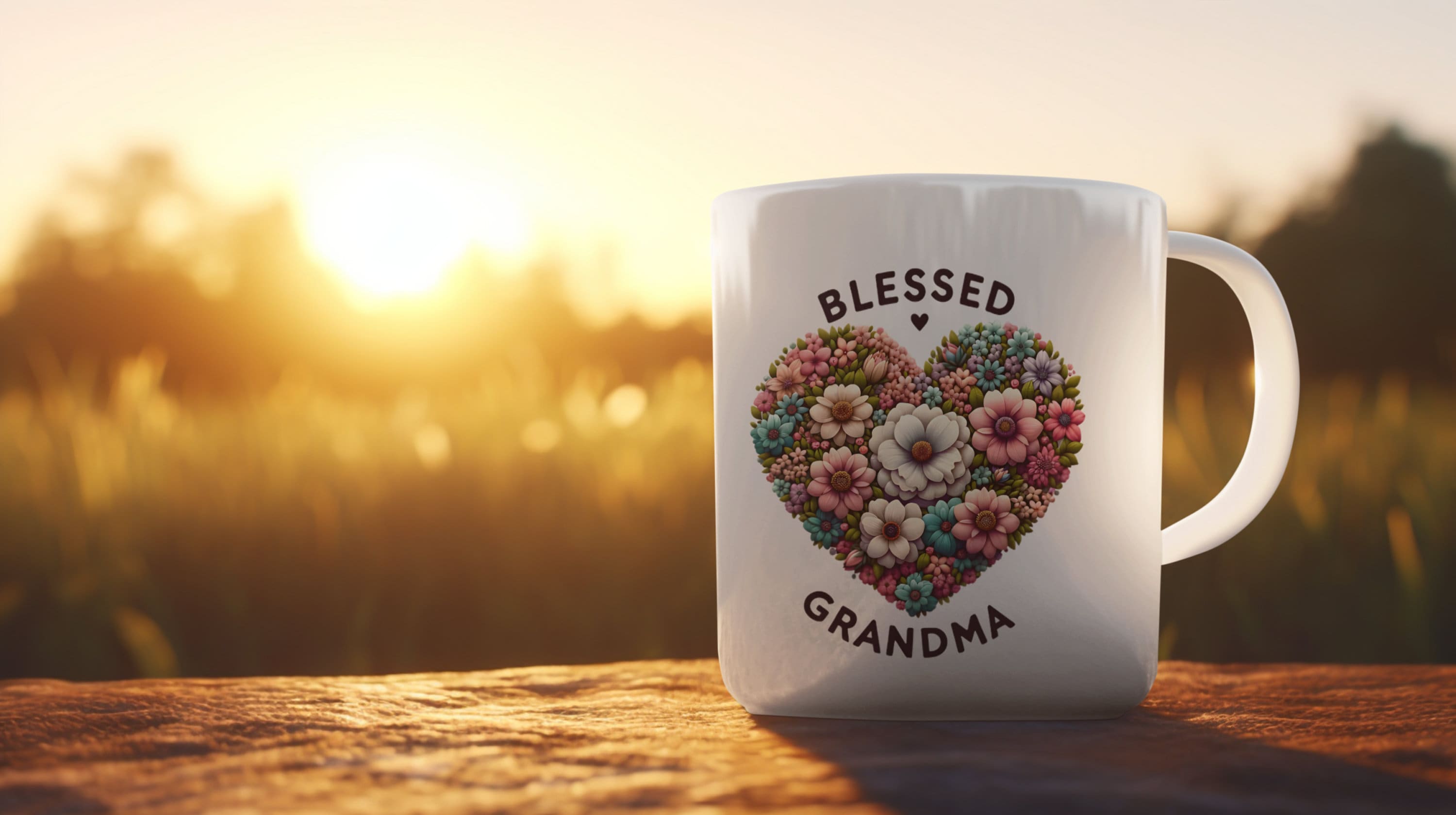 Blessed Grandma Floral Clipart, Blessed Grandma PNG, Floral PNG ...