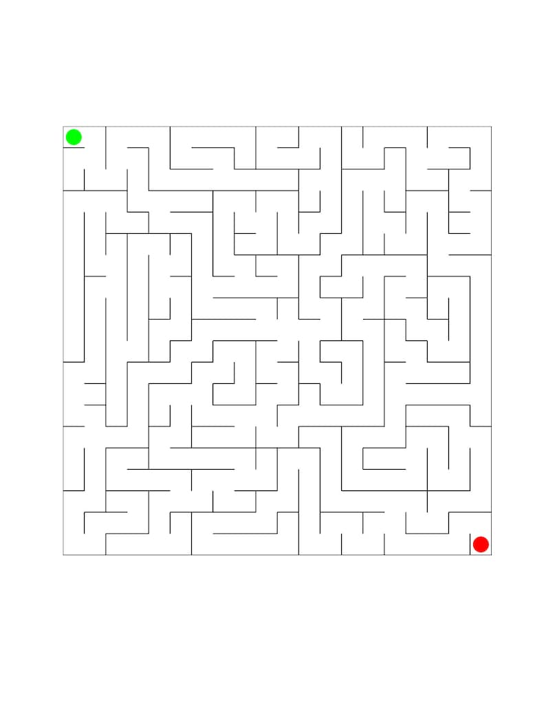 50 Printable Mazes Instant Download - Etsy Canada