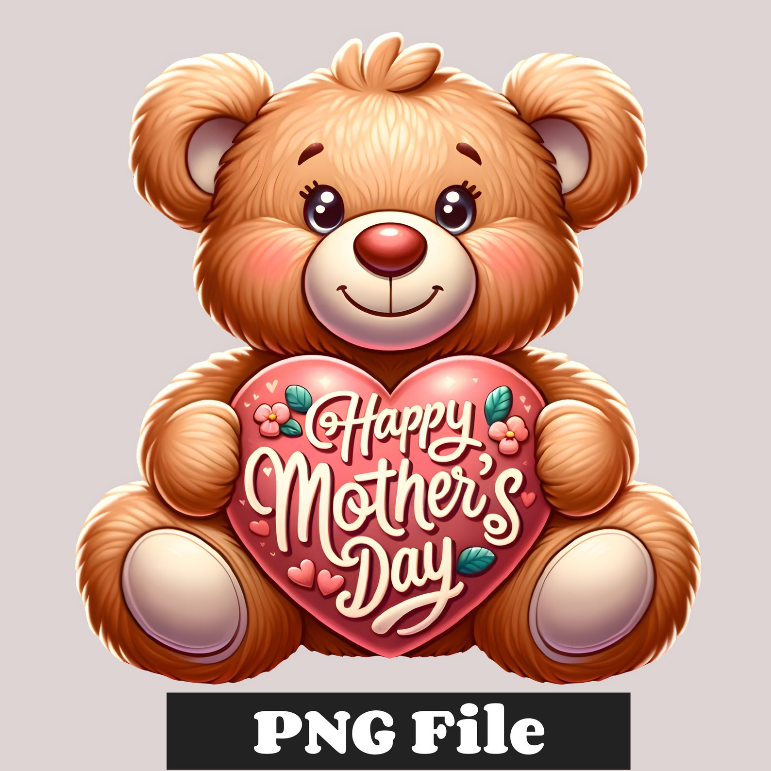 Mother's Day Teddy Bear Clipart, Mother's Day Clipart, Mother's Day PNG ...