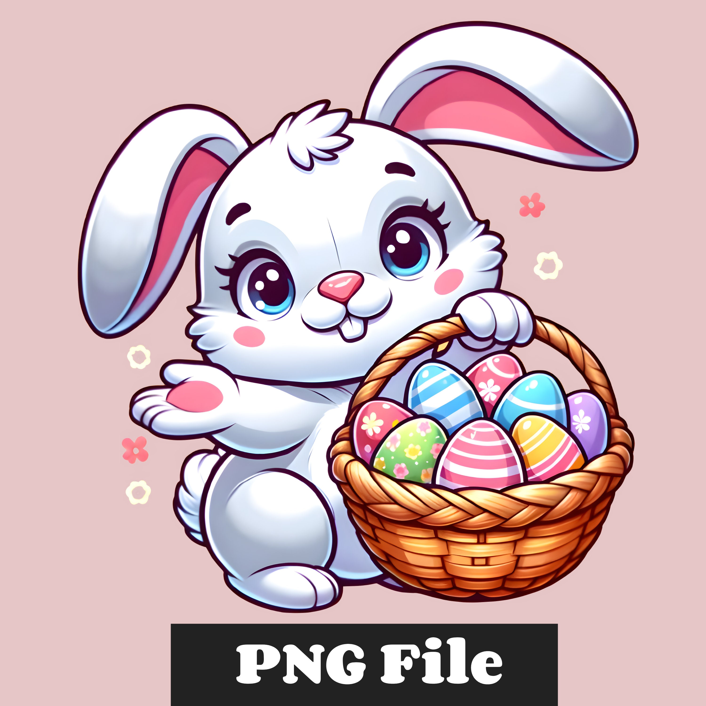Cute Easter Bunny Clipart, Easter Bunny PNG, Easter Clipart, Easter PNG ...