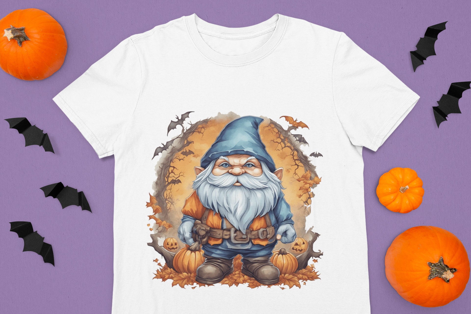 Halloween Gnome Clipart, Halloween PNG, Gnome Halloween PNG, Halloween ...