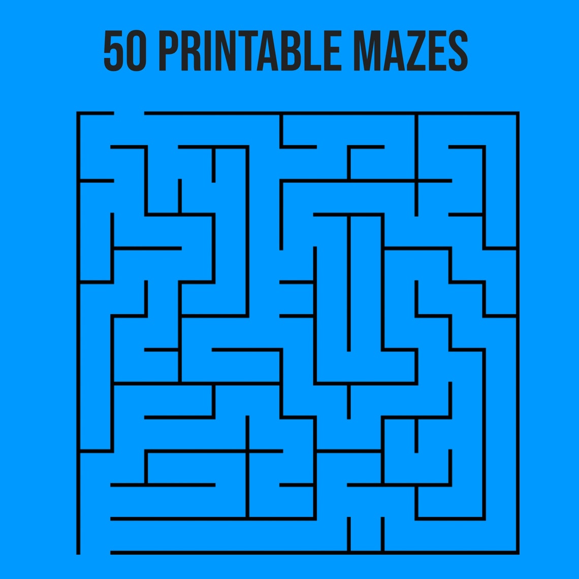 50 Printable Mazes Instant Download - Etsy Canada