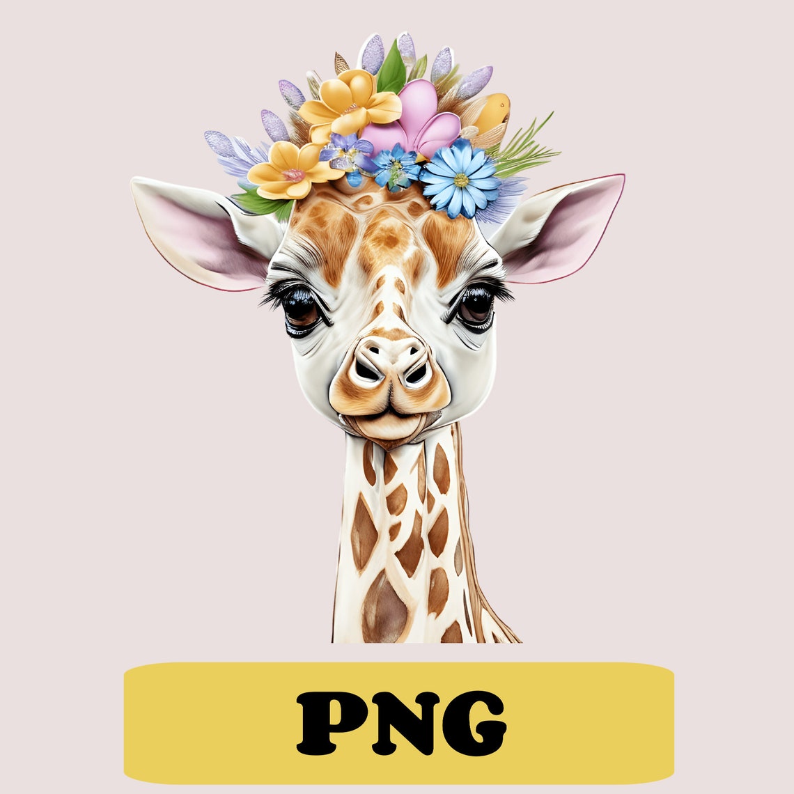 Giraffe Clipart, Cute Giraffe Clipart, Giraffe PNG, Giraffe Sublimation ...