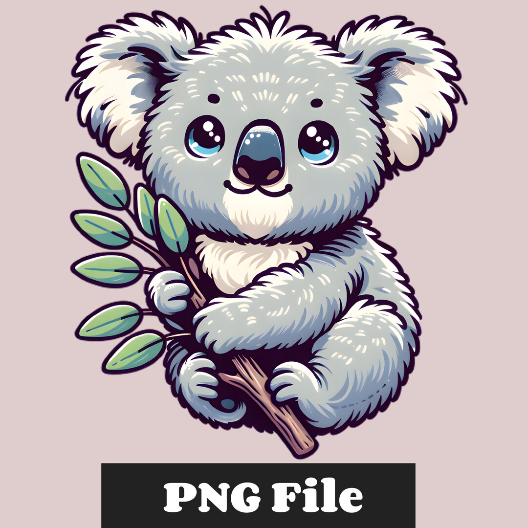 Cute Koala Clipart, Koala PNG, Animal Clipart, Animal PNG, Koala ...