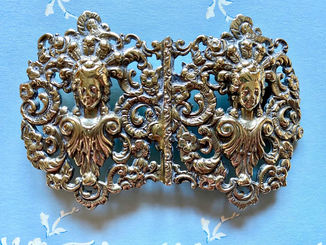 Silver Plated Edwardian Nurses Buckle - Etsy