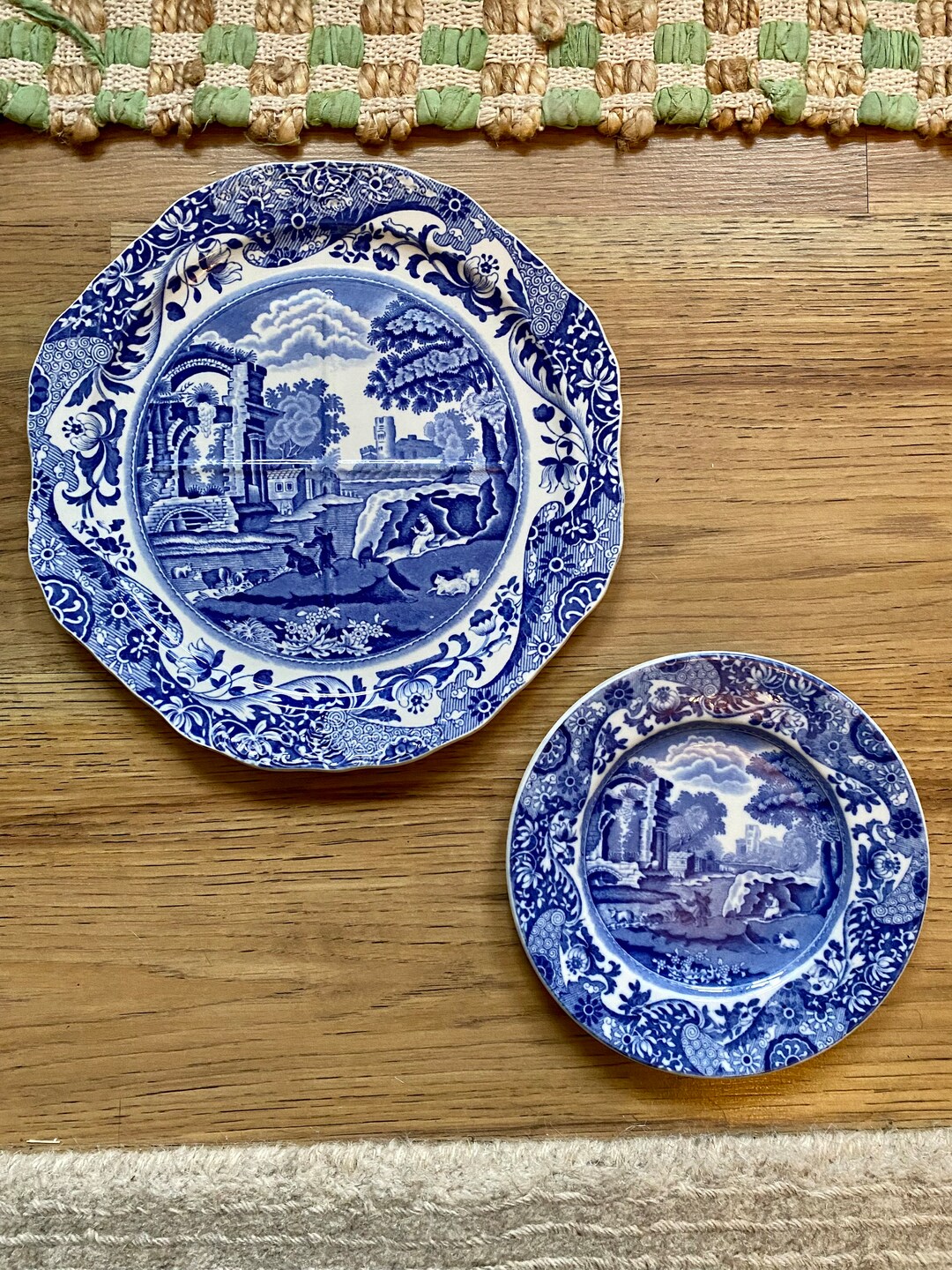 Copeland Spode Blue Italian Plates - Etsy