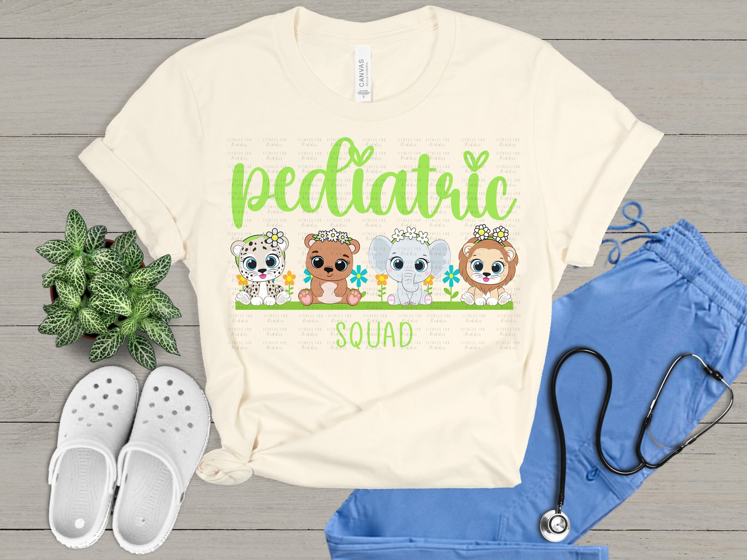 Flower Animals Pediatric Squad Svg, Peds Svg, Pediatric Squad Svg, Gift ...