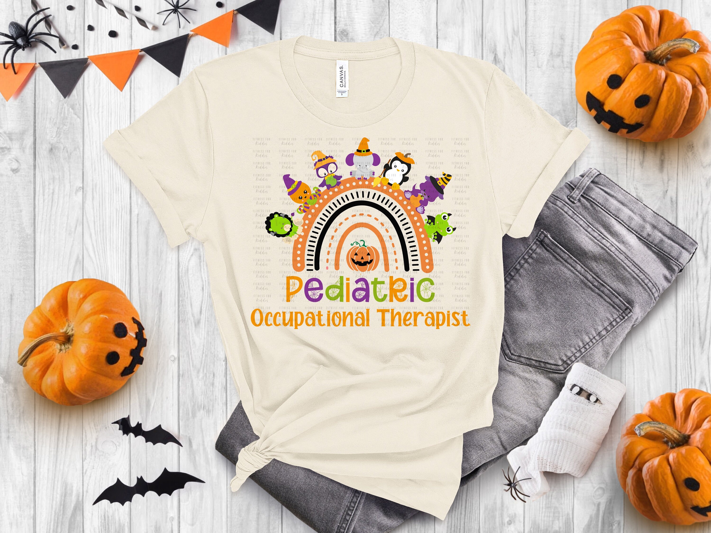 Halloween Rainbow Peds OT Svg, Halloween Occupational Therapist, Fall ...