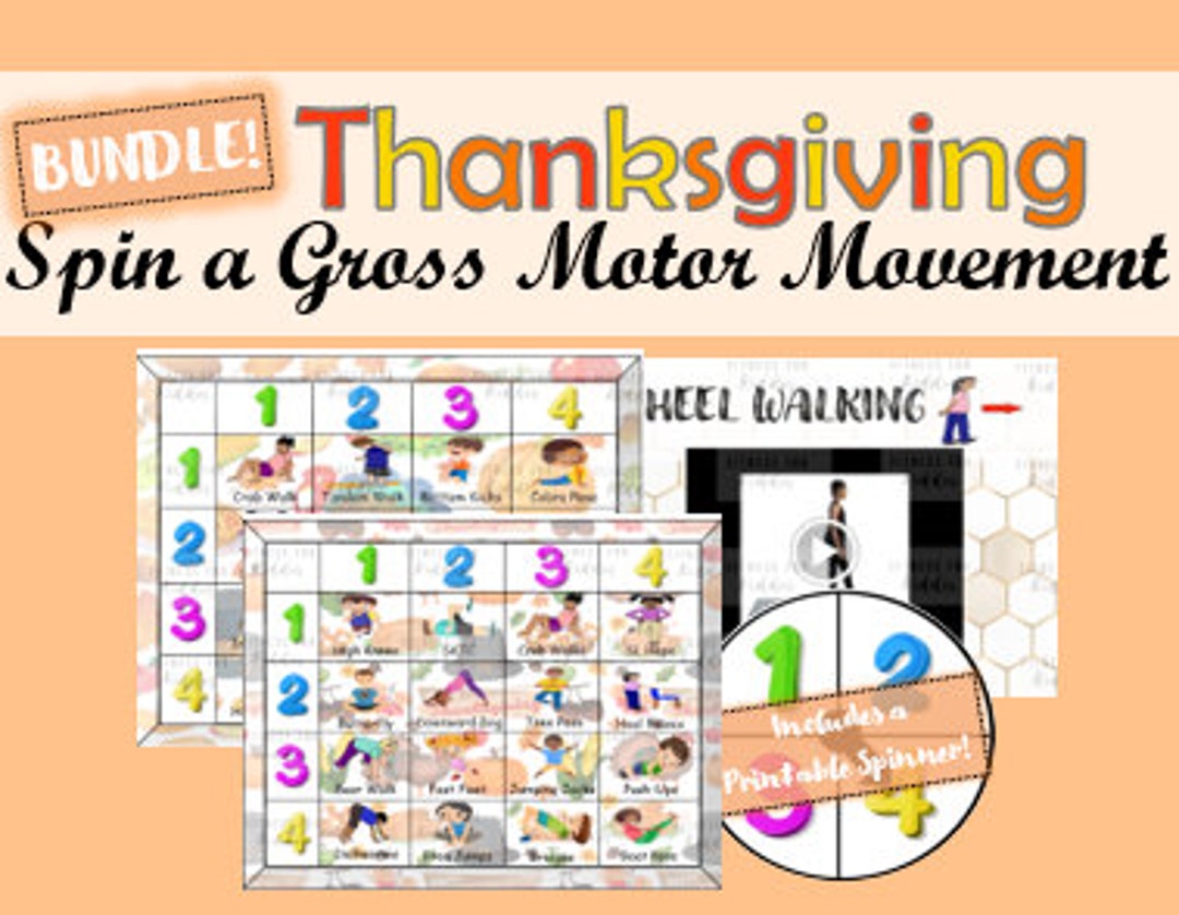 Thanksgiving Spin a Gross Motor Movement L Brain Breaks for Kids L Kids ...