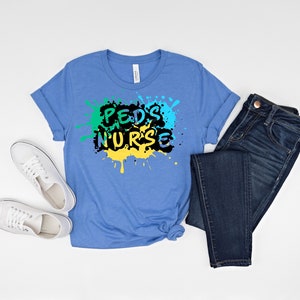 Splatter Pediatric Nurse Svg, Splatter Paint Svg, Peds Svg, Nurse Svg ...