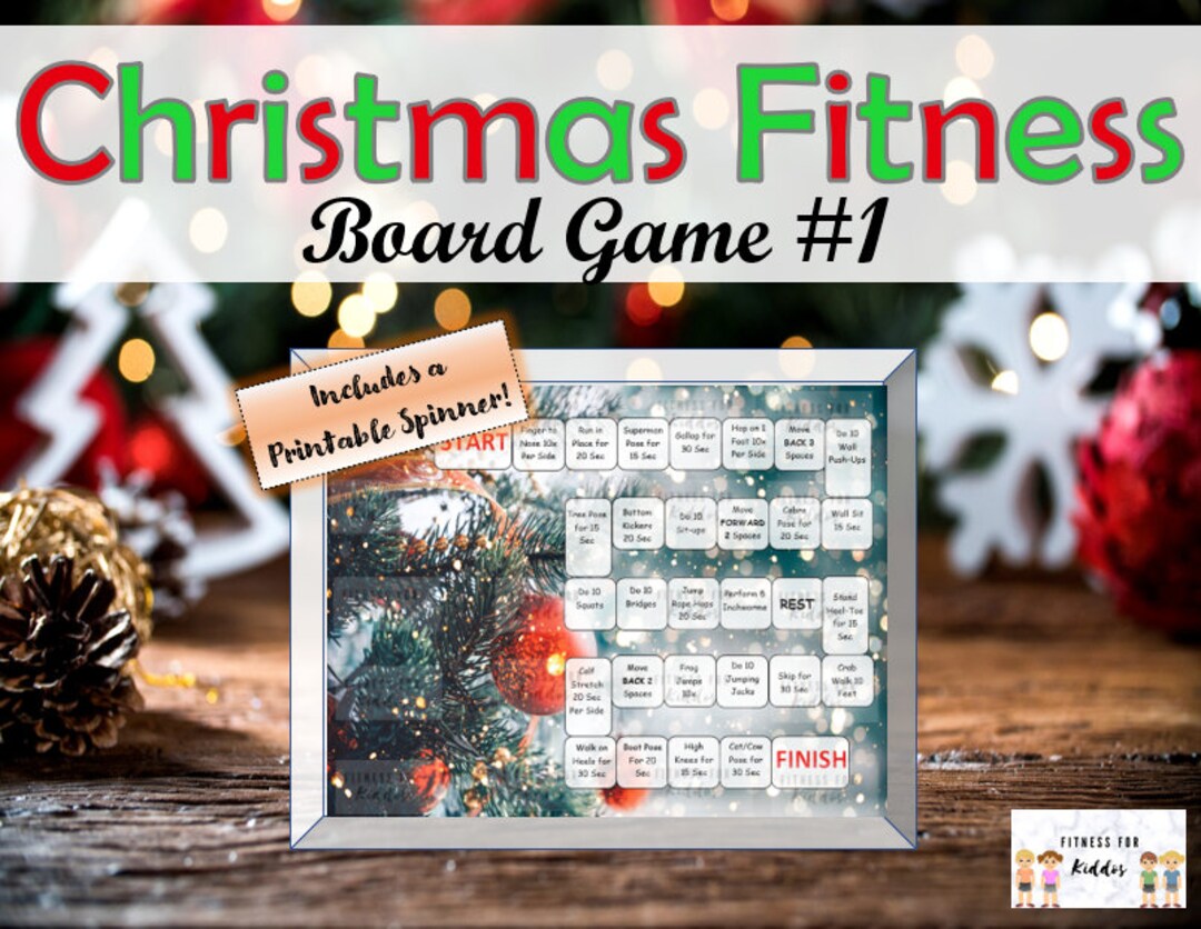 Christmas Fitness Board Game #1 L Brain Breaks for Kids L Kids ...