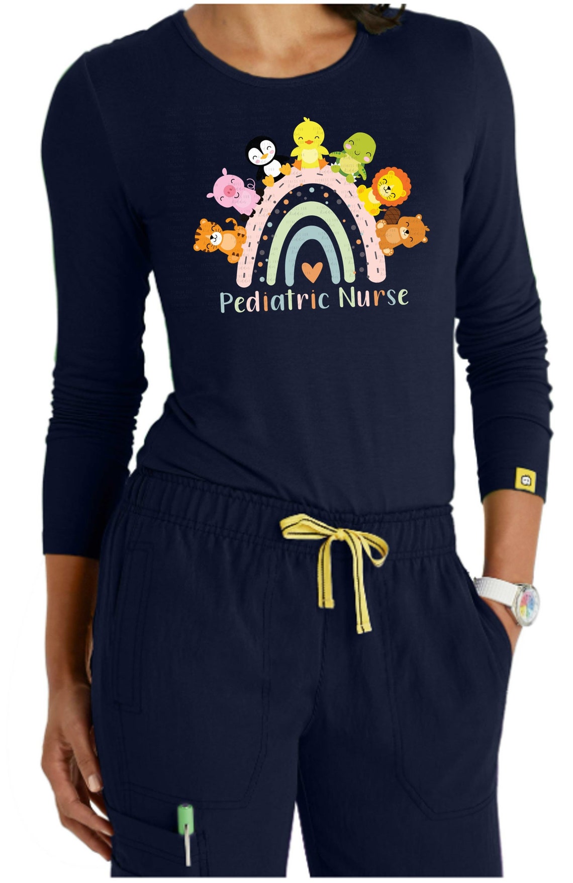 Pastel Rainbow Pediatric Nurse Svg, Peds Svg, Nurse Svg, RN Svg, RN ...