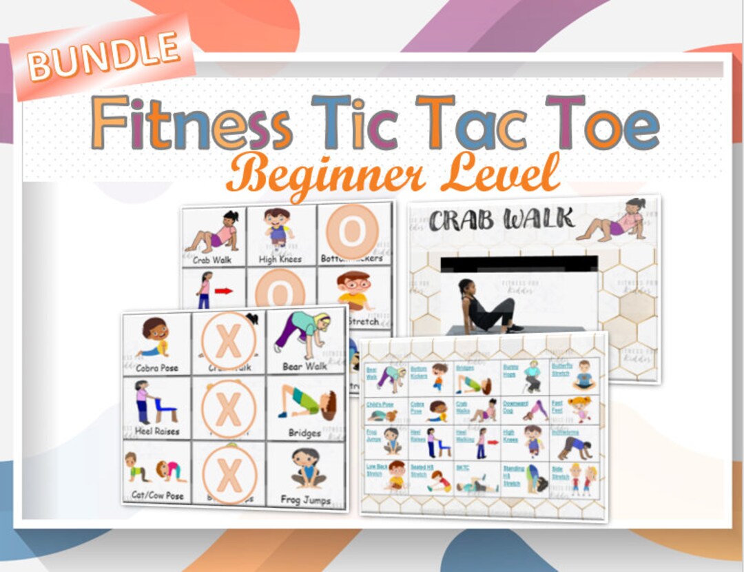 Beginner Fitness Tic-tac-toe L Kids Tic-tac-toe L Brain Breaks for Kids ...