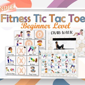 Beginner Fitness Tic-tac-toe L Kids Tic-tac-toe L Brain Breaks for Kids ...