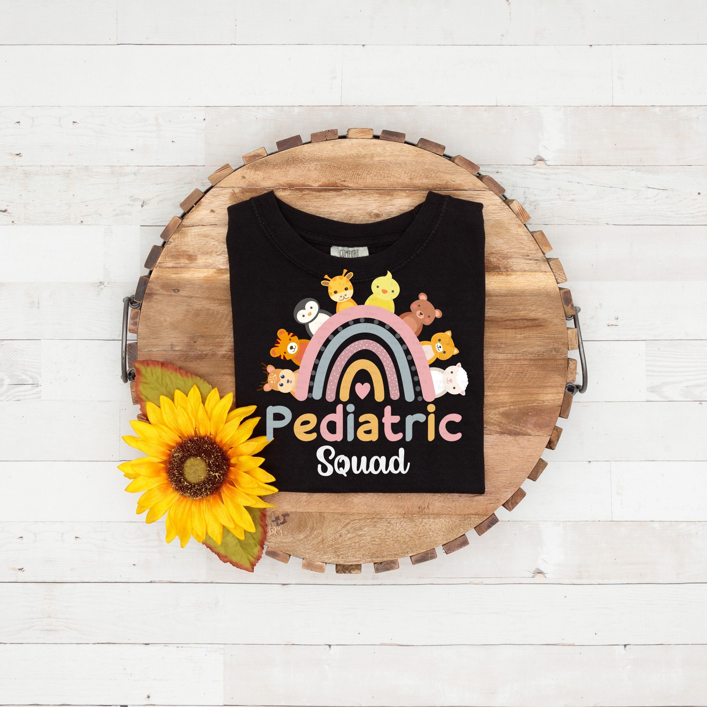 Pastel Rainbow Animal Pediatric Squad Svg, Peds Svg, Pediatric Squad ...