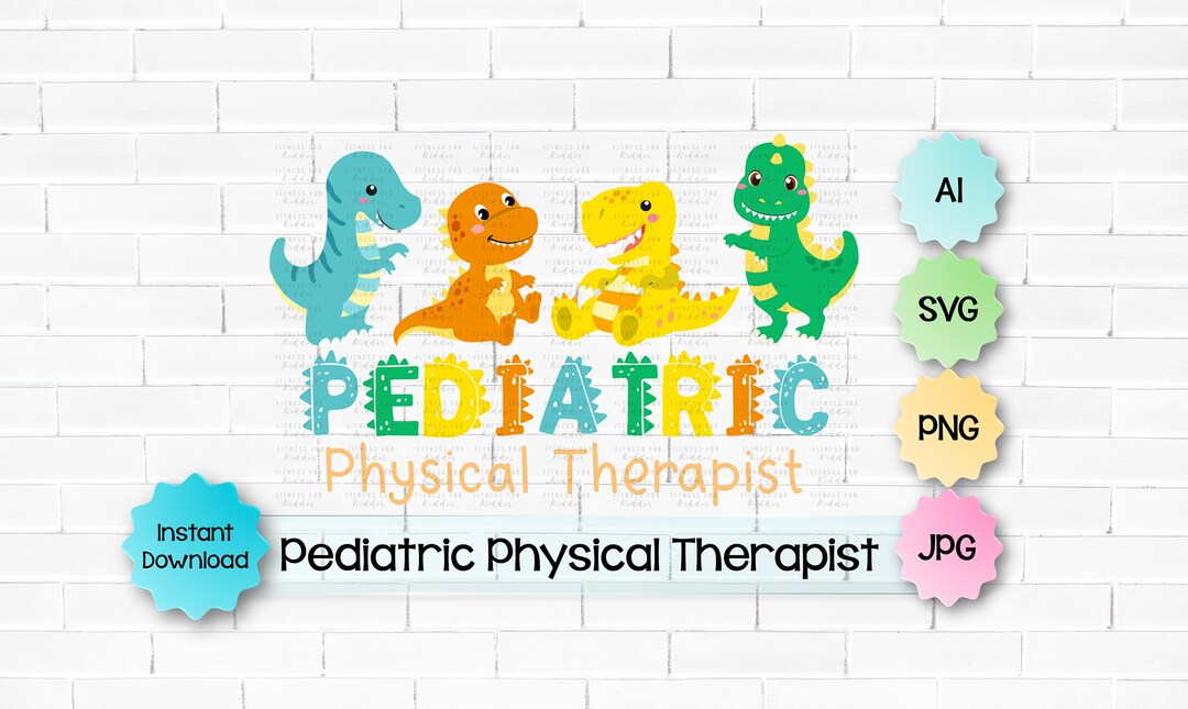 Dino Peds Physical Therapist Svg, Peds Svg, Physical Therapy Svg ...
