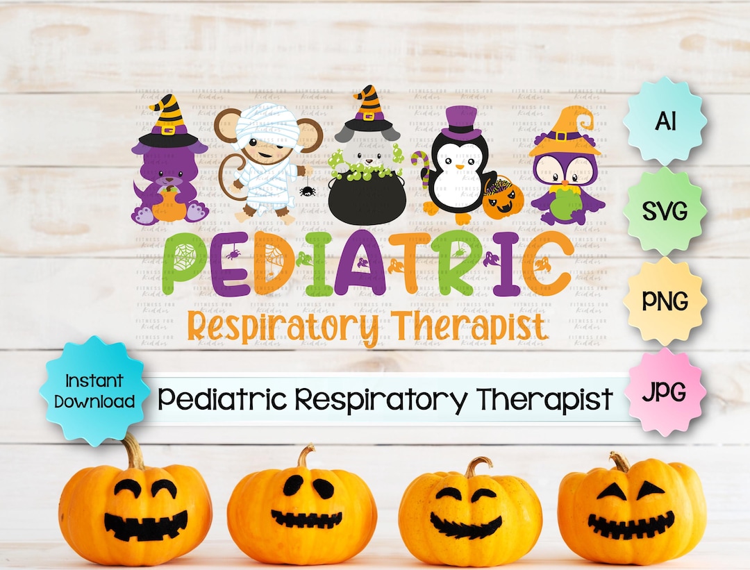 Halloween Pediatric Respiratory Therapist Svg, Halloween Peds Svg ...