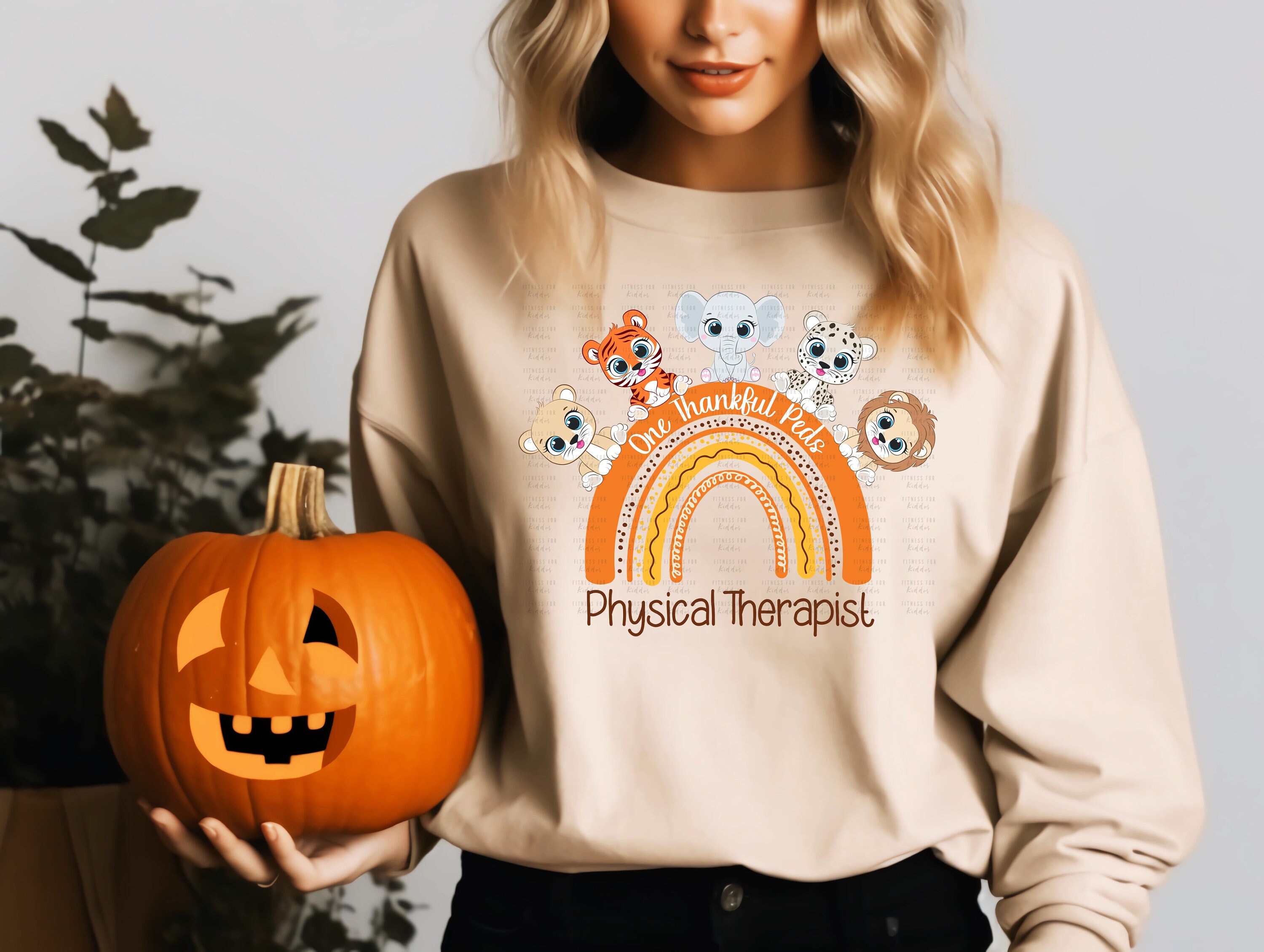 Thanksgiving Rainbow Peds PT Svg, Thanksgiving Physical Therapist ...