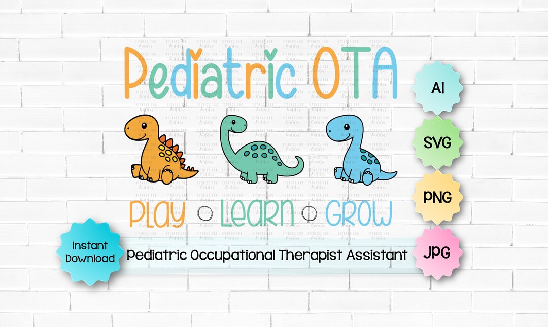Pediatric Occupational Therapist Assistant Svg, Peds Svg, OTA Svg ...