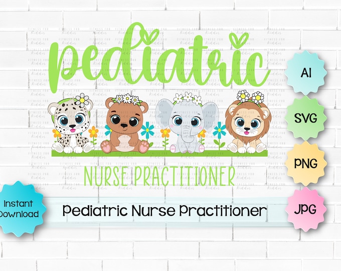 Pediatric Nurse Practitioner Svg Cut File PNP Svg Nursing Student Nurse ...