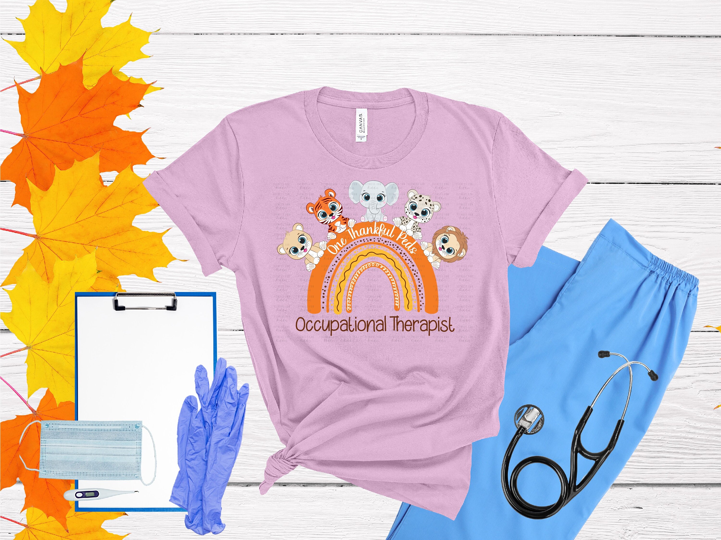 Thanksgiving Rainbow Peds OT Svg, Thanksgiving Occupational Therapist ...