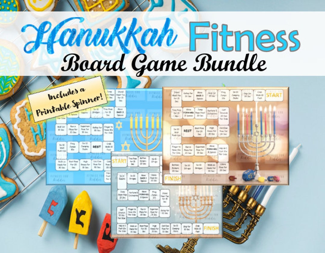Hanukkah Board Game Bundle L Brain Breaks for Kids L Kids Activities L ...