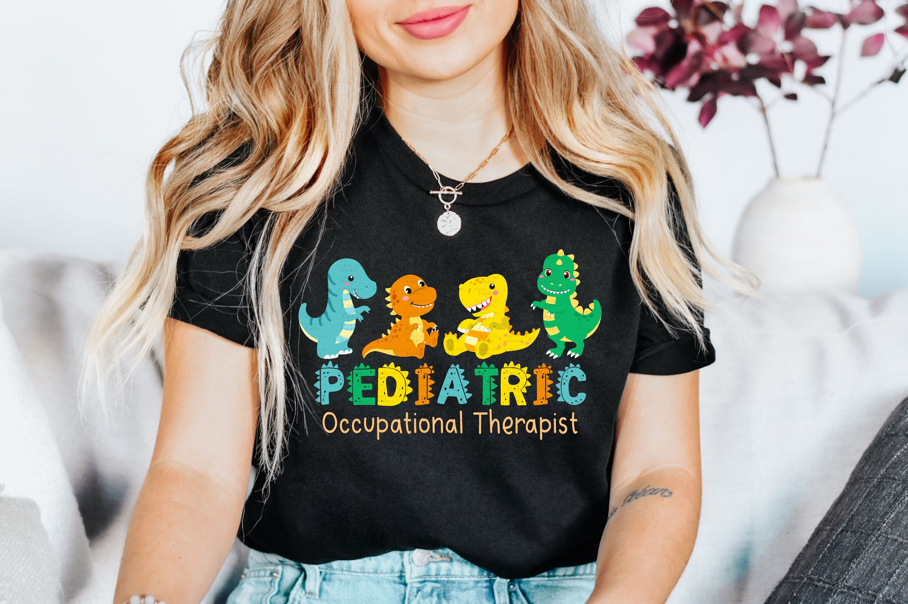 Dino Peds Occupational Therapist Svg, Dinosaur OT, Peds Svg ...