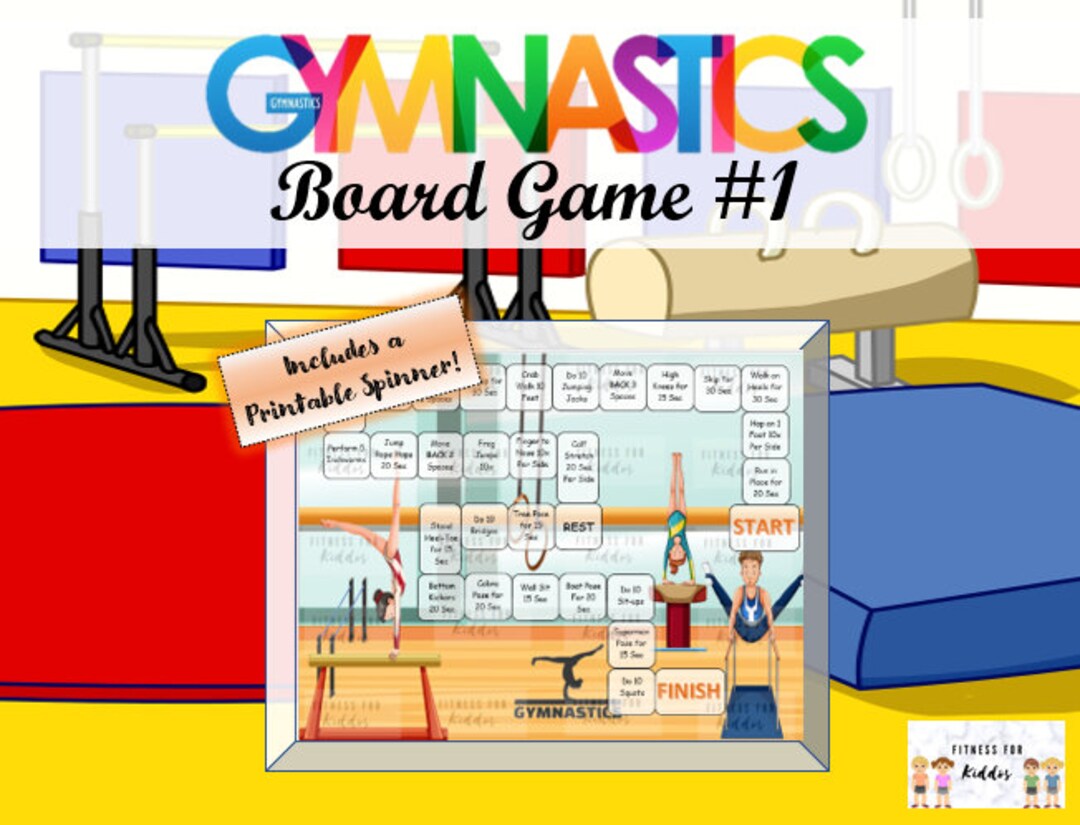 Gymnastics Sports Edition #1- Fitness Board Game L Brain Breaks for ...