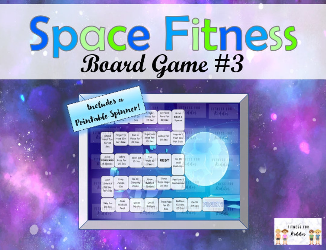 Space Fitness Board Game #3 L Brain Breaks for Kids L Kids Activities L ...