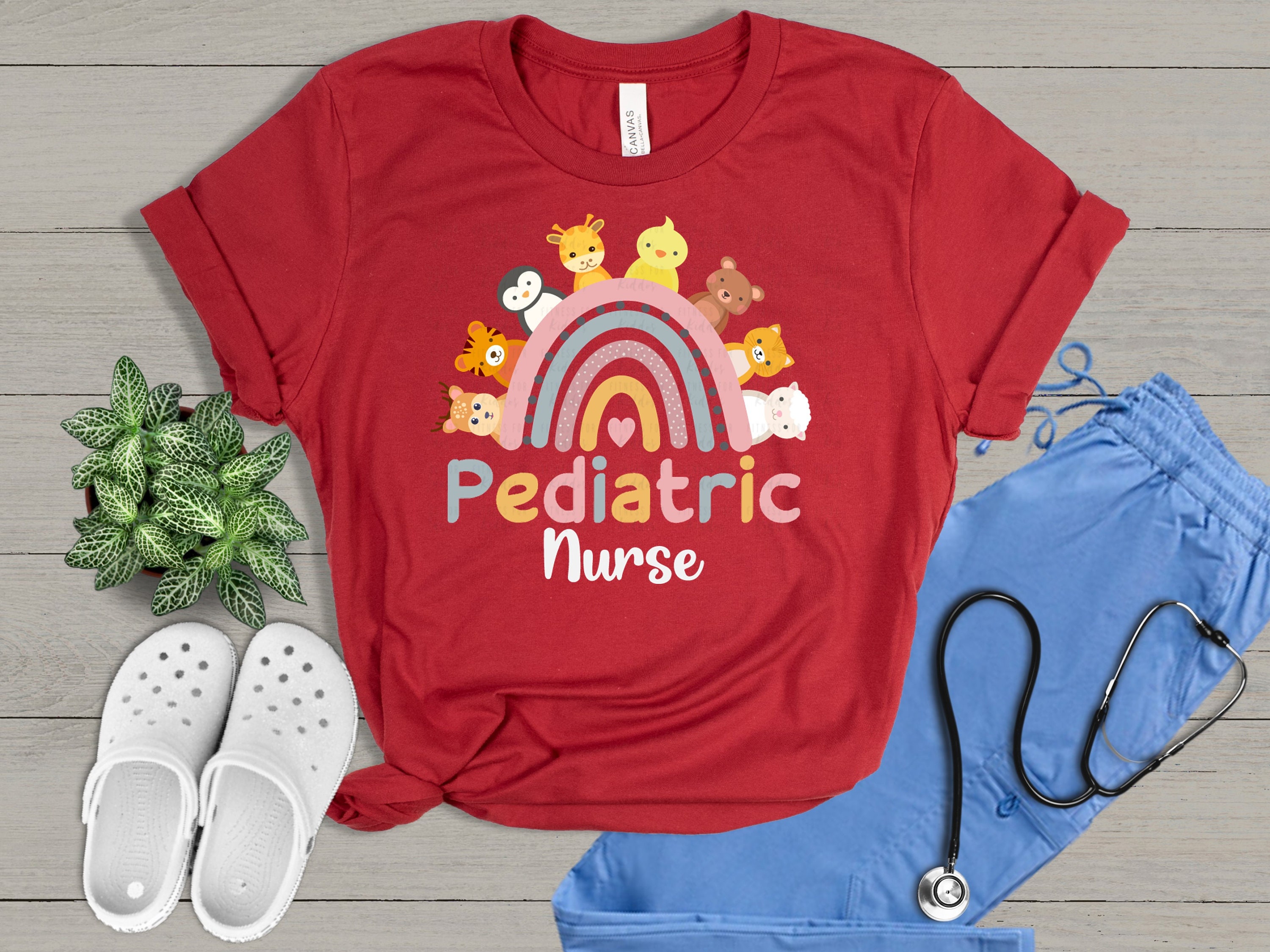 Rainbow Pediatric Nurse Svg, Peds Svg, Nurse Svg, RN Svg, Registered ...
