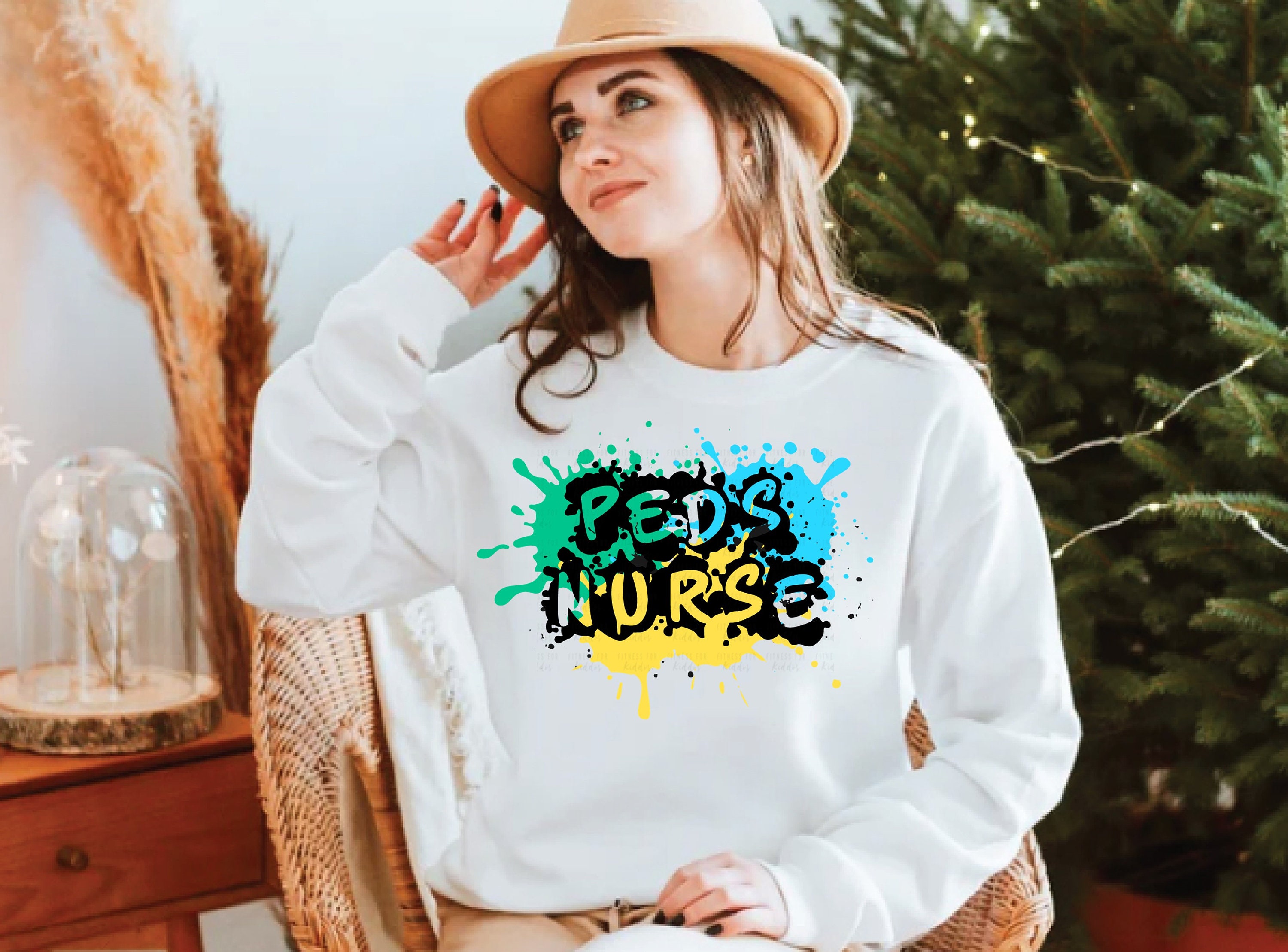 Splatter Pediatric Nurse Svg Splatter Paint Svg Peds Svg - Etsy