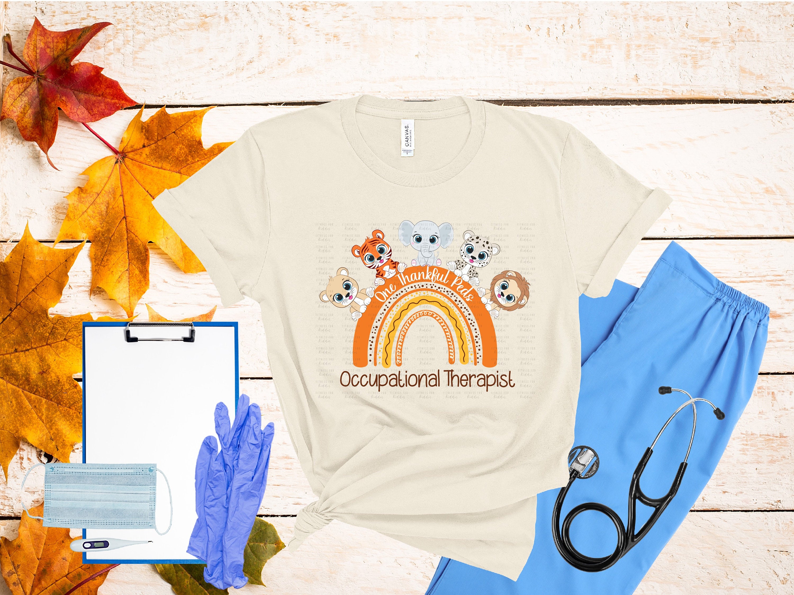 Thanksgiving Rainbow Peds OT Svg, Thanksgiving Occupational Therapist ...