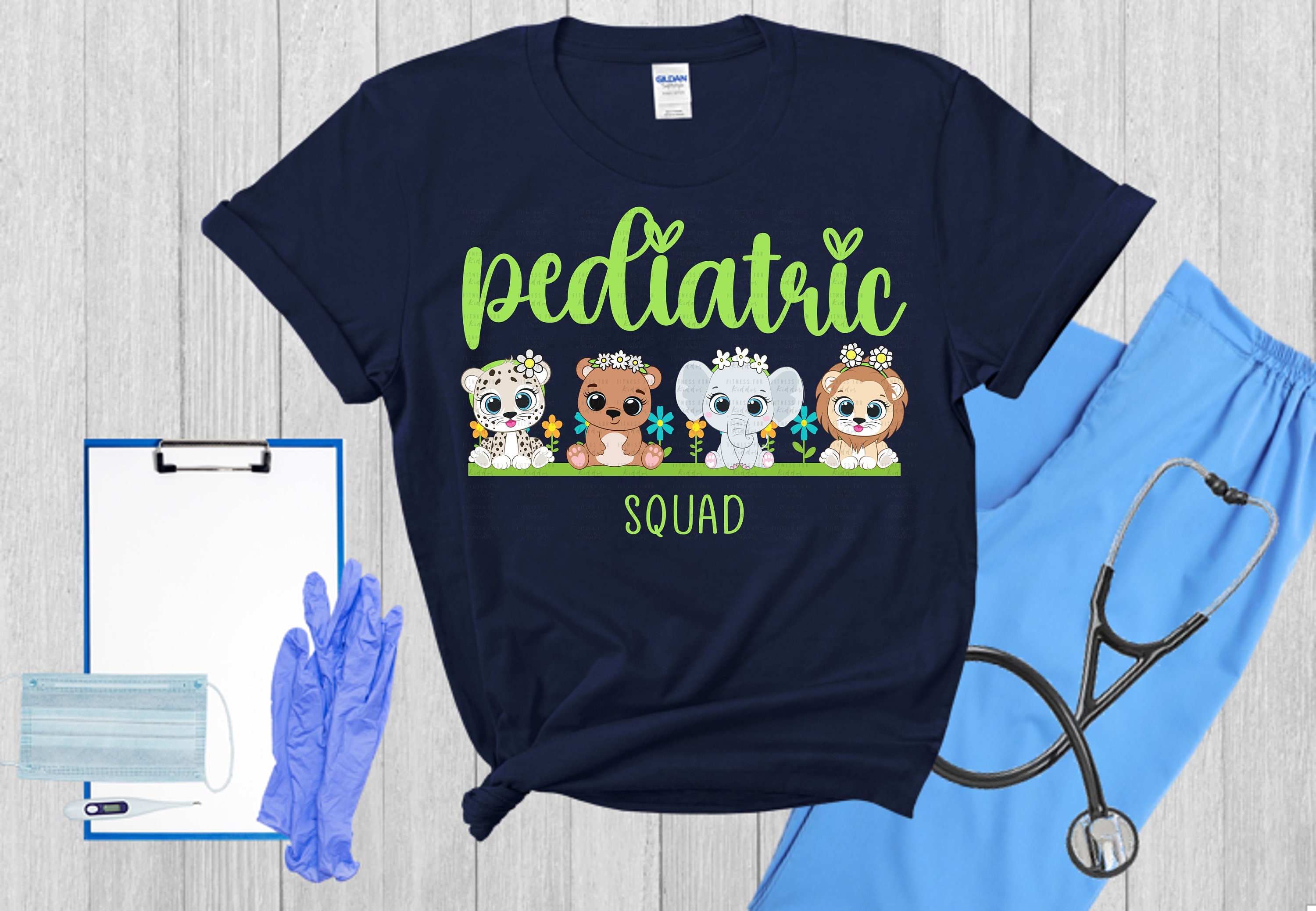 Flower Animals Pediatric Squad Svg, Peds Svg, Pediatric Squad Svg, Gift ...