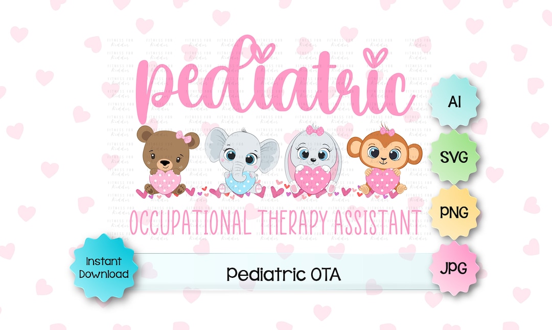 Valentine's Day Pediatric Occupational Therapy Assistant Svg, Peds Svg ...