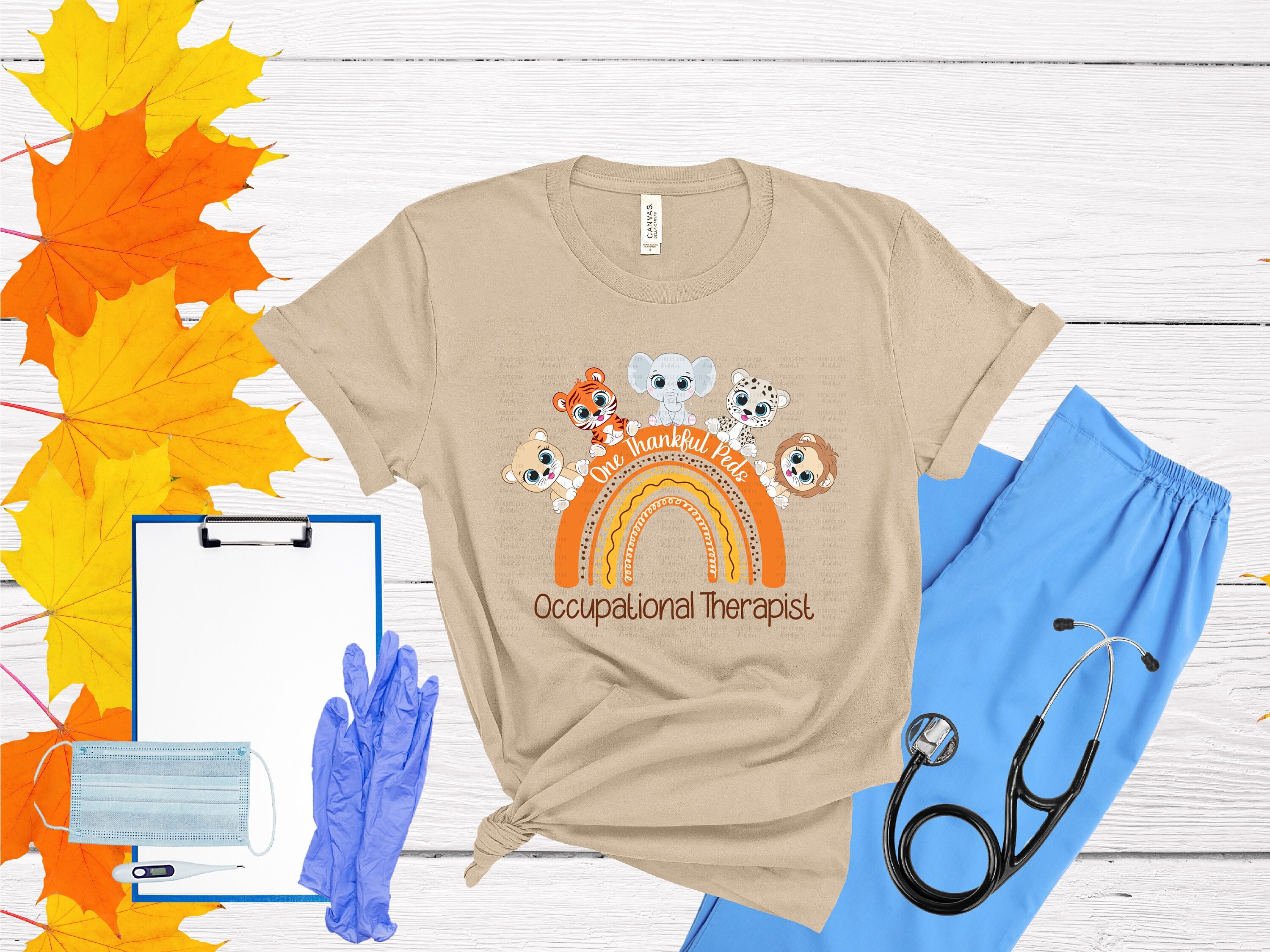 Thanksgiving Rainbow Peds OT Svg, Thanksgiving Occupational Therapist ...