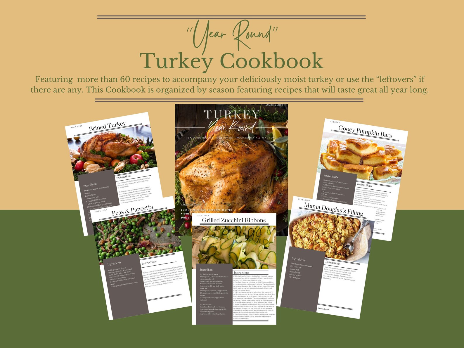 Year Round Turkey Cookbook - Etsy