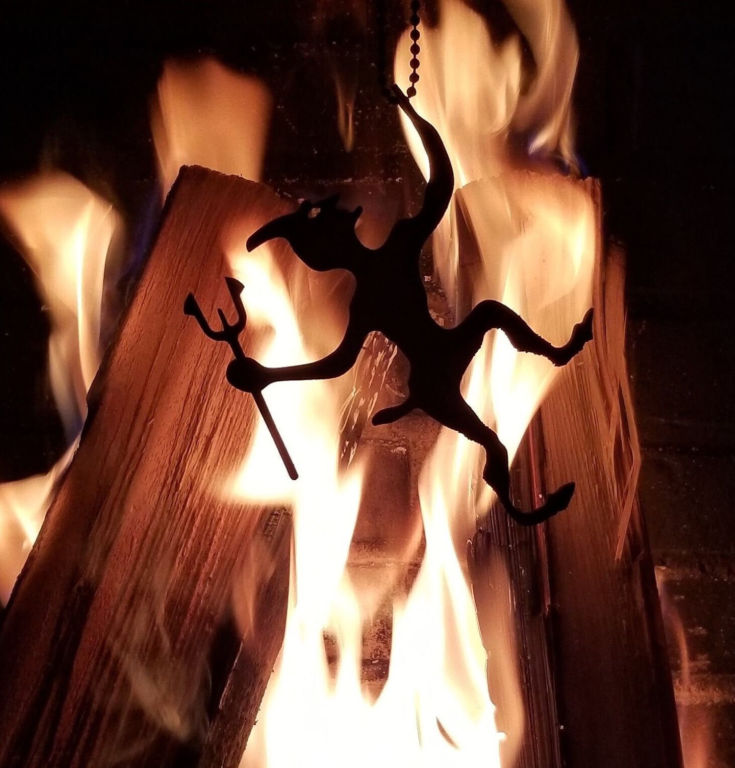Stainless Devil Fireplace Damper Pull Charm - Etsy