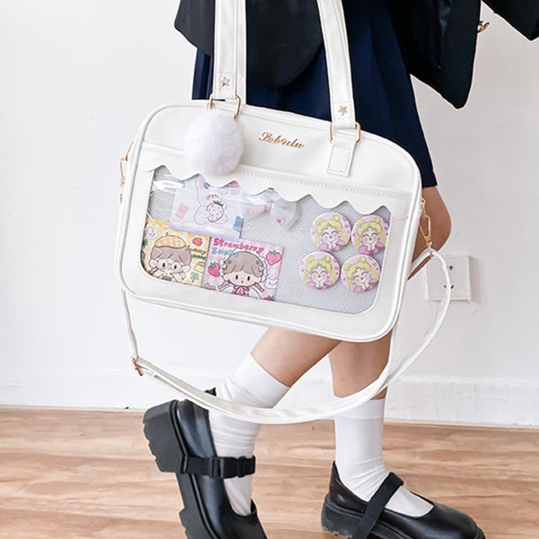 Ita Tote Bag, Kawaii Bag, Korean Bag, Anime Messenger Bag, Ita Bag, Pin ...
