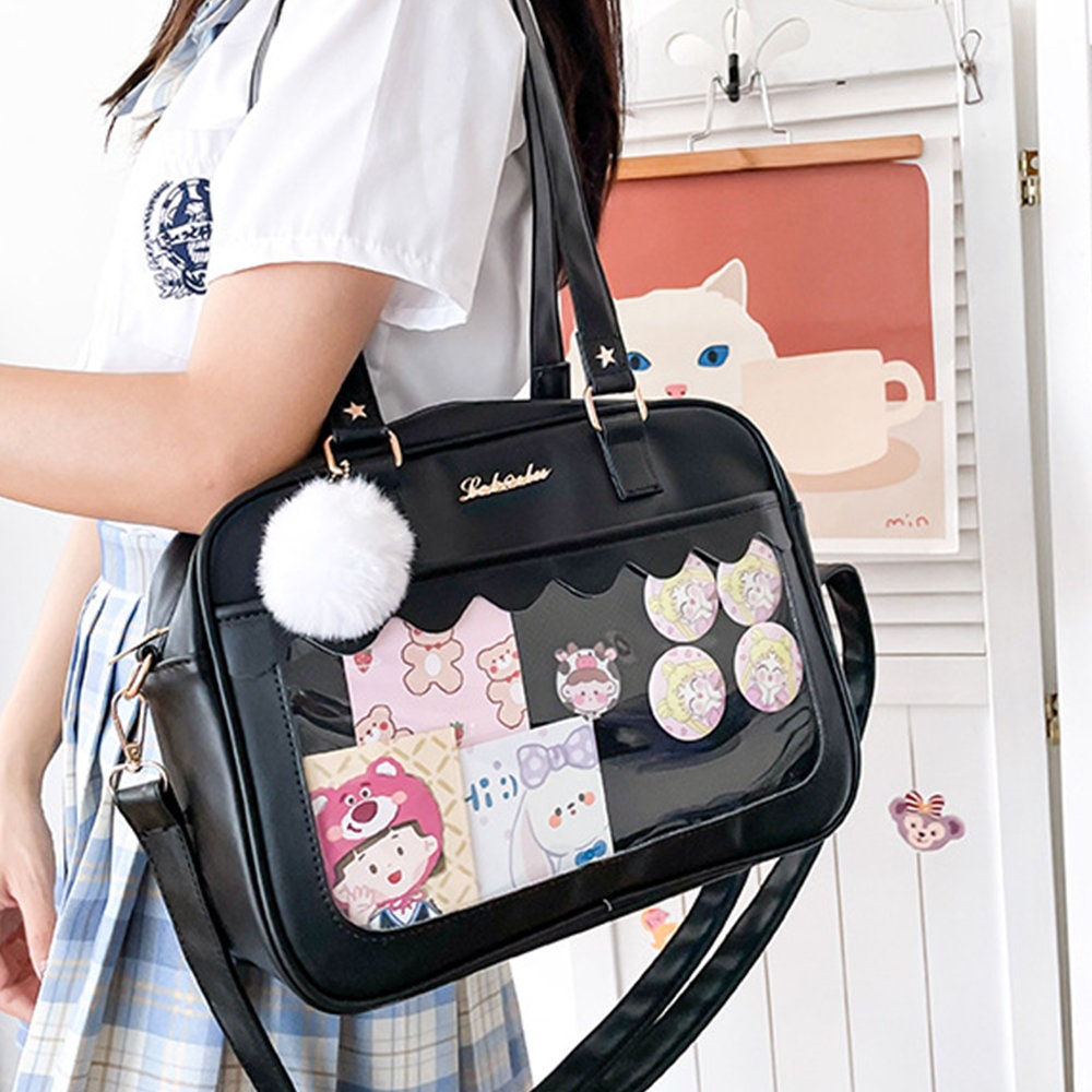 Ita Tote Bag, Kawaii Bag, Korean Bag, Anime Messenger Bag, Ita Bag, Pin ...