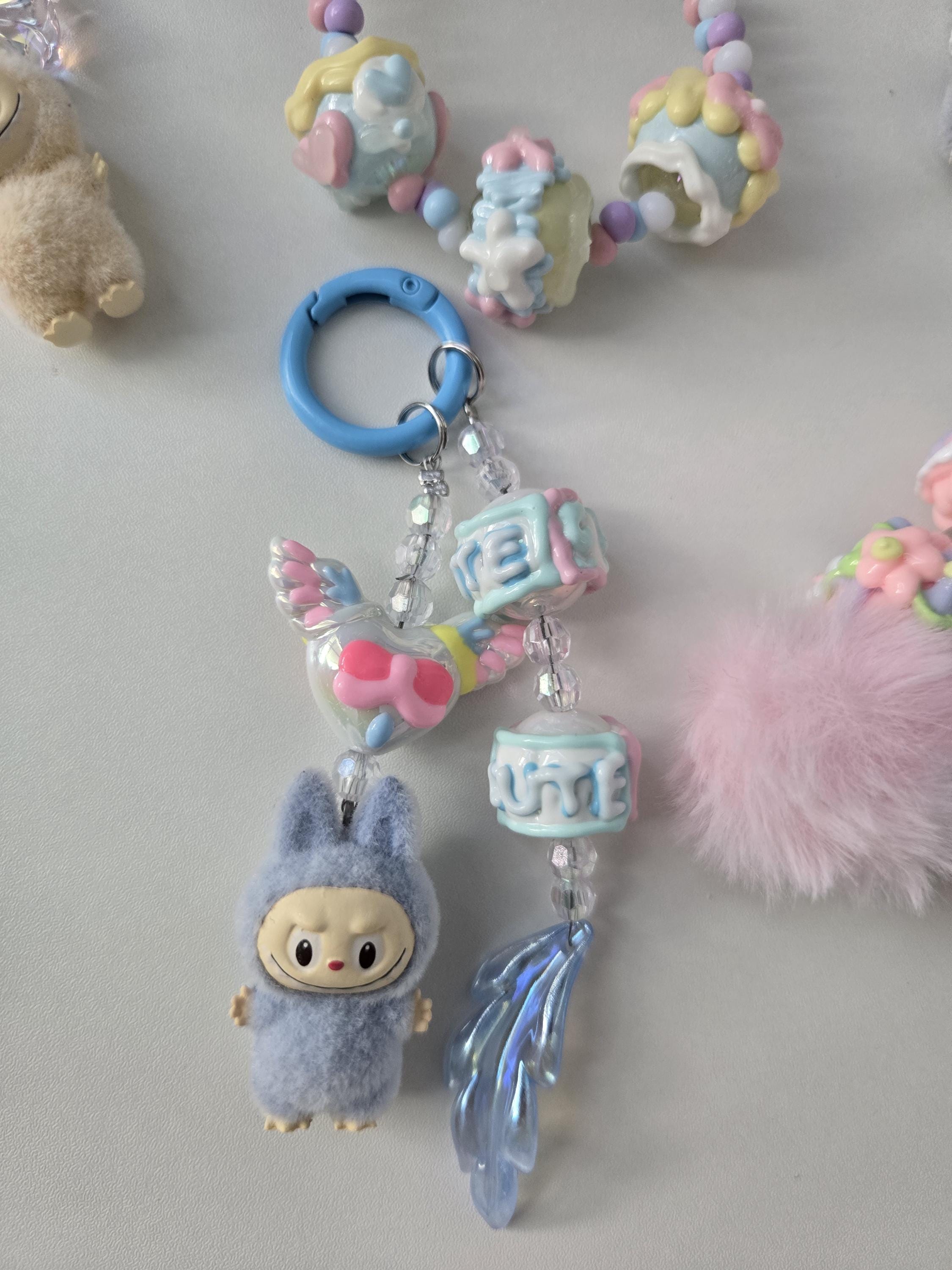 Labubu Keychain Bagchain or Phonecharm - Etsy
