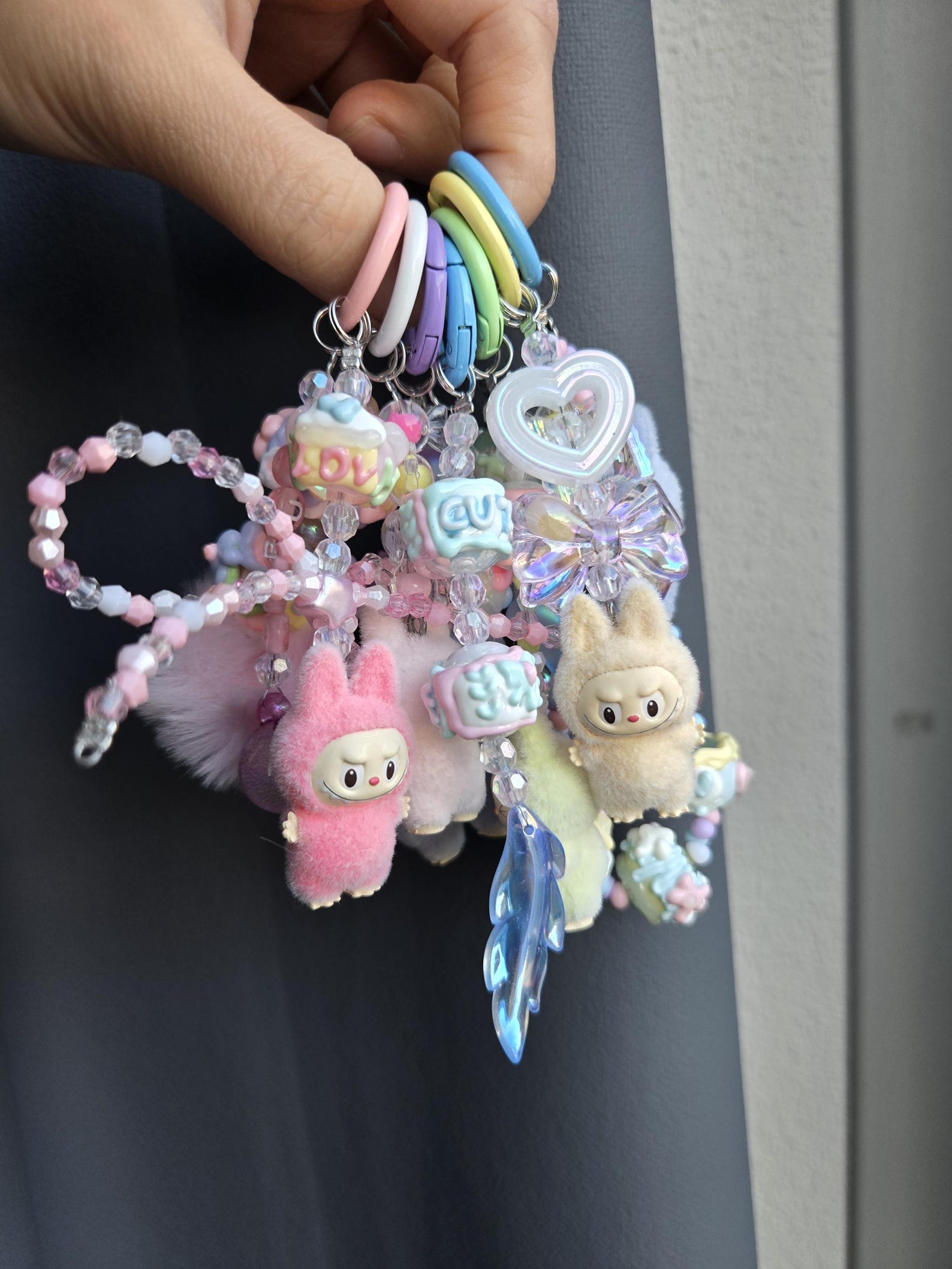 Labubu Keychain Bagchain or Phonecharm - Etsy