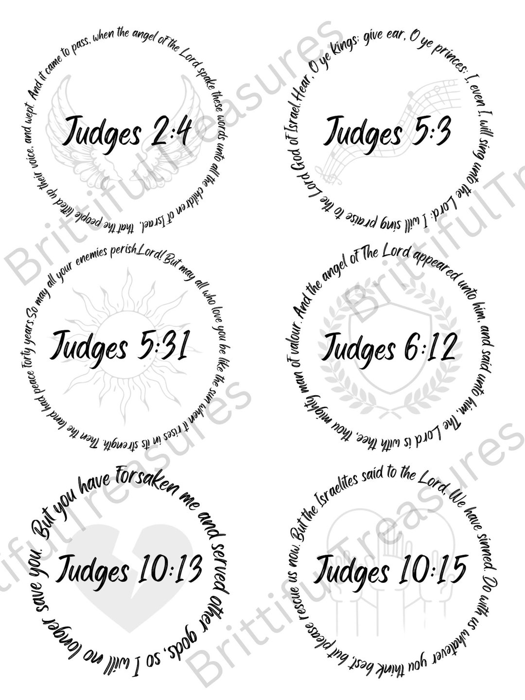 Judges Sticker Pack - PNG - JPG - SVG - Pdf - Digital Download ...