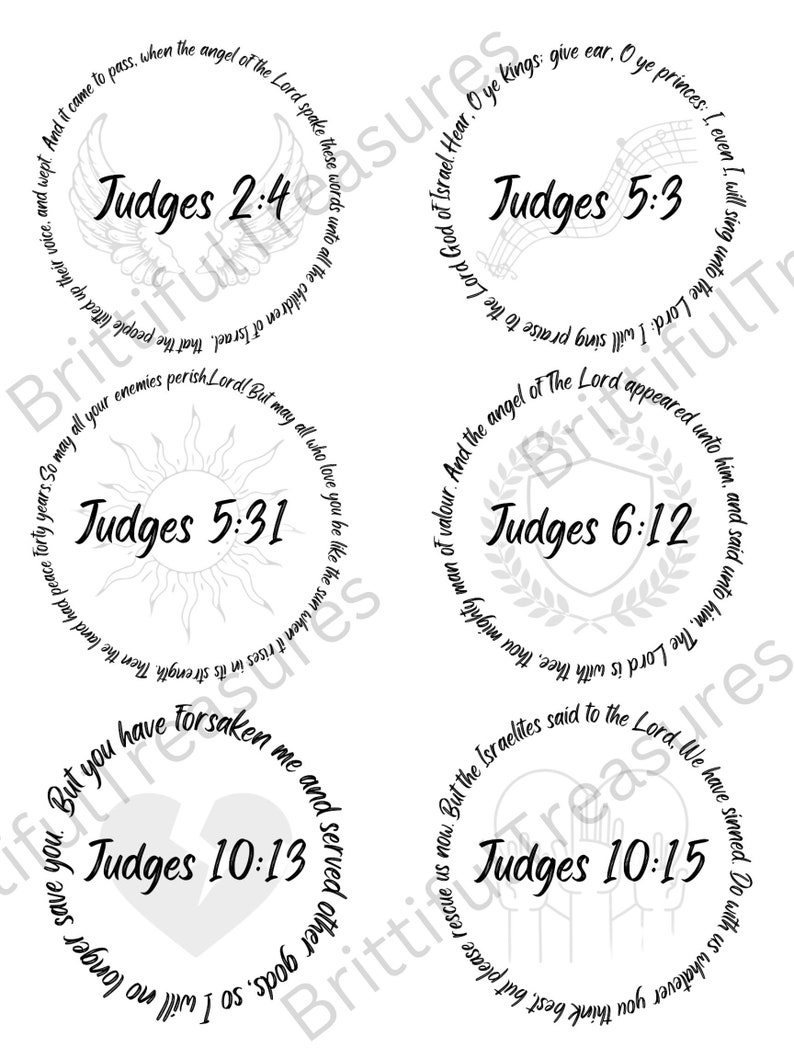 Judges Sticker Pack - PNG - JPG - SVG - Pdf - Digital Download ...