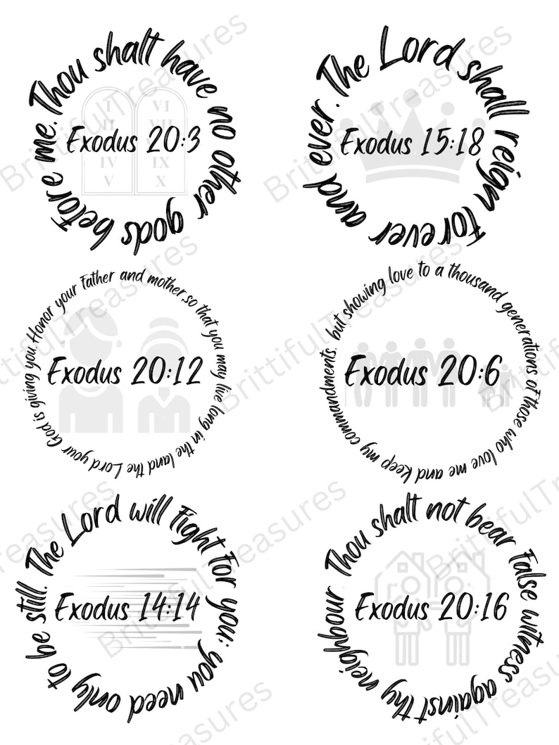 Exodus Sticker Pack - PNG - JPG - SVG - Pdf - Digital Download ...
